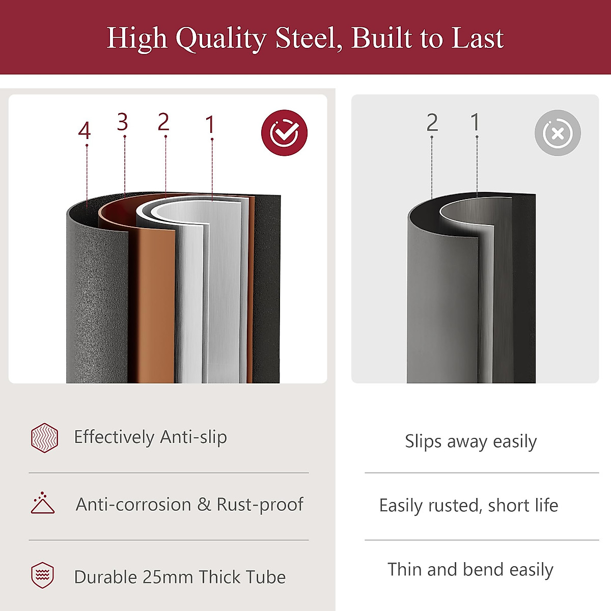 Tajsoon Rolling Clothing Racks For Hanging Clothes Z Rack Hold 230LBS Industrial Clothing Rack with Wheels Lockable, Heavy Duty Garment Rack Clothes Hanging Rack for Storage and Organization, Black