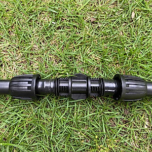 5 Pack 1/2" Drip Irrigation Fittings, Lock Barbed Straight Connectors, 1/2 inch Drip Connectors for Tubing(1/2" ID x 0.65" OD), Anti-Drop Straight Connect for Irrigation Tubing