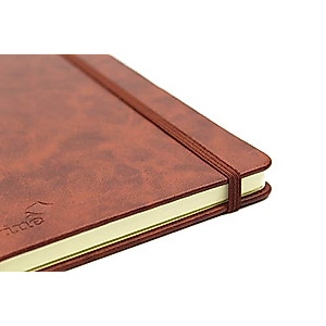 Silvine Executive Soft Feel Pocket Notebook Ruled with Marker Ribbon 160pp 90gsm 143x90mm Tan Ref 196T