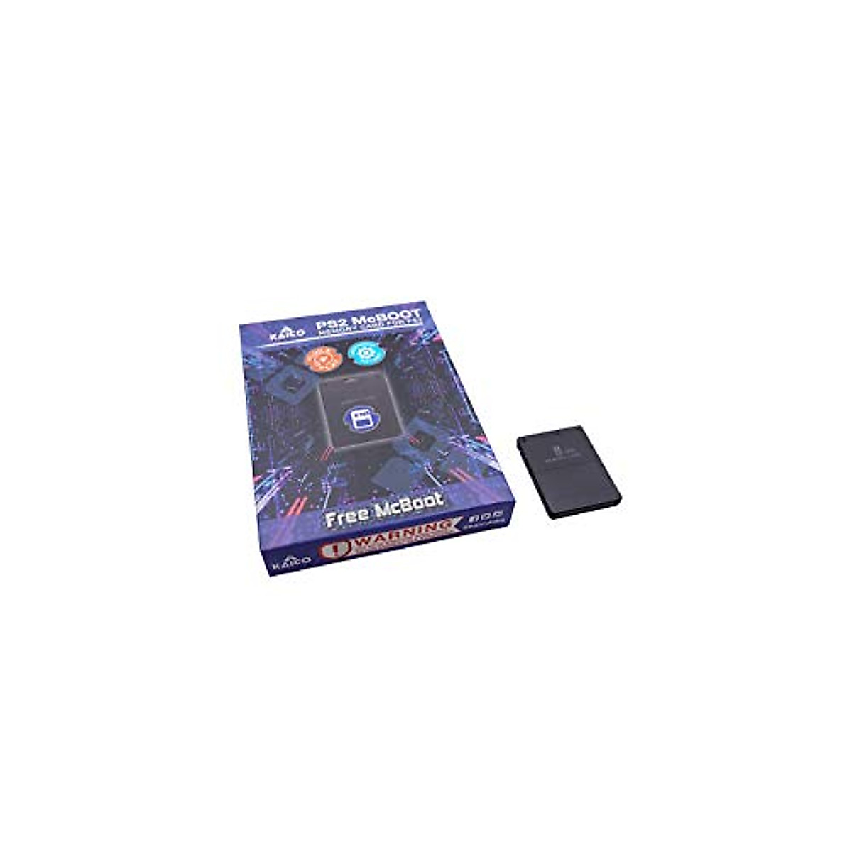Kaico Free Mcboot 8MB PS2 Memory Card Running FMCB PS2 Mcboot 1.966 for Sony Playstation 2 - FMCB Free Mcboot Your PS2 - Plug and Play - Playstation 2 CFW McBoot 1.966