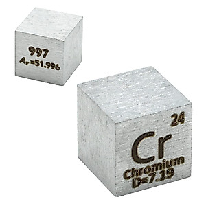 9 Density Cubes for Chemistry Study 0.39" Metal Cube with Density Weight for Periodic Table Collection and Education Co Cr Mo Nb Pb Zr W Y Pb