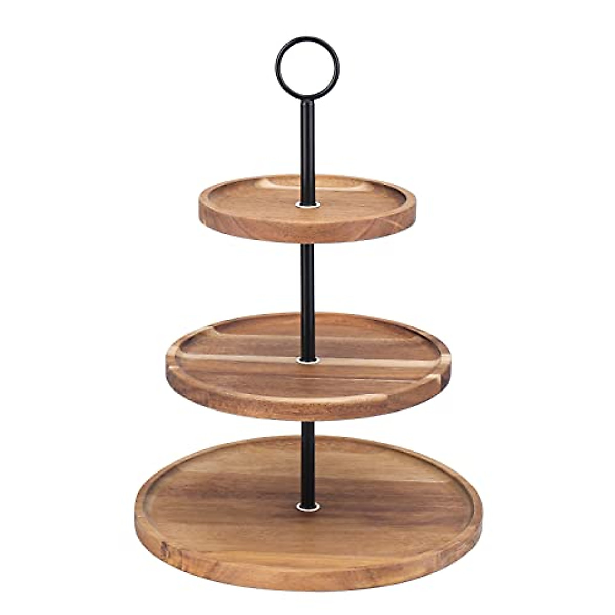 3 Tier Cupcake Stand, Wood Tiered Serving Tray Cupcake Tower, Serving Stand Display Dessert Cookie Candy Buffet Holder for Home Tea Party, Wedding, Farmhouse Decor, Tea Party Decor, Kitchen Decor