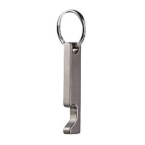NHDT SW637 Mini Titanium Keychain Beer Bottle Opener,Bar Gifts for Men, Husband, Dad, Boyfriend,EDC Supplies for Outdoor Travel.Only 0.28oz weight
