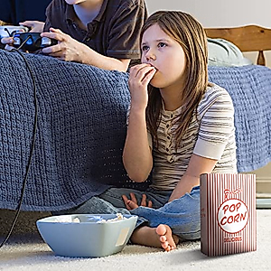 MT Products Popcorn Boxes for Party - 0.74 oz. (Pack of 50) - #1 Popcorn Buckets With Close Top - Great for Movie Theater, Circuses, and Stadium