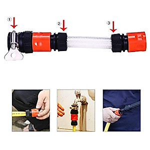 Wakauto Car Rotating Brush Vehicle Care Wash Brush Round Water Cleaning Brush Spin Car Mop Brush for Auto Trucks Motorcycles