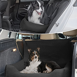 Bnonya Dog Bed, Dog Bed for Large Dogs, Bolster Pet Bed Couch with Removable Washable Cover, Egg Foam