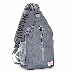 ZOMAKE Sling Bag for Women Men, Small Sling Backpack Chest Crossbody Bag Daypack for Travel Day Trip