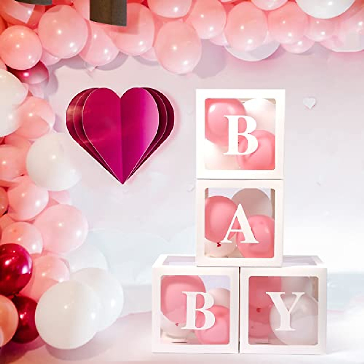 Voircoloria Baby Boxes with Letters for Baby Shower & More