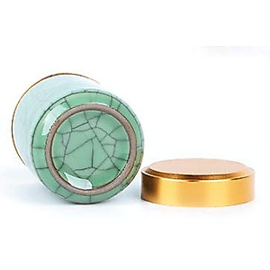 WOIWO 1 PCS The New Mini Celadon Tea Can Has Multi-Function Ceramic Seal Tea Canister