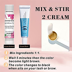 Milklear Lash Lift and Black Kit Easy to Use Brow Lamination Kit Quick Lifting Voluminous Coloring Complete Tools DIY or Salon Use Long Lasting No Irritaion…