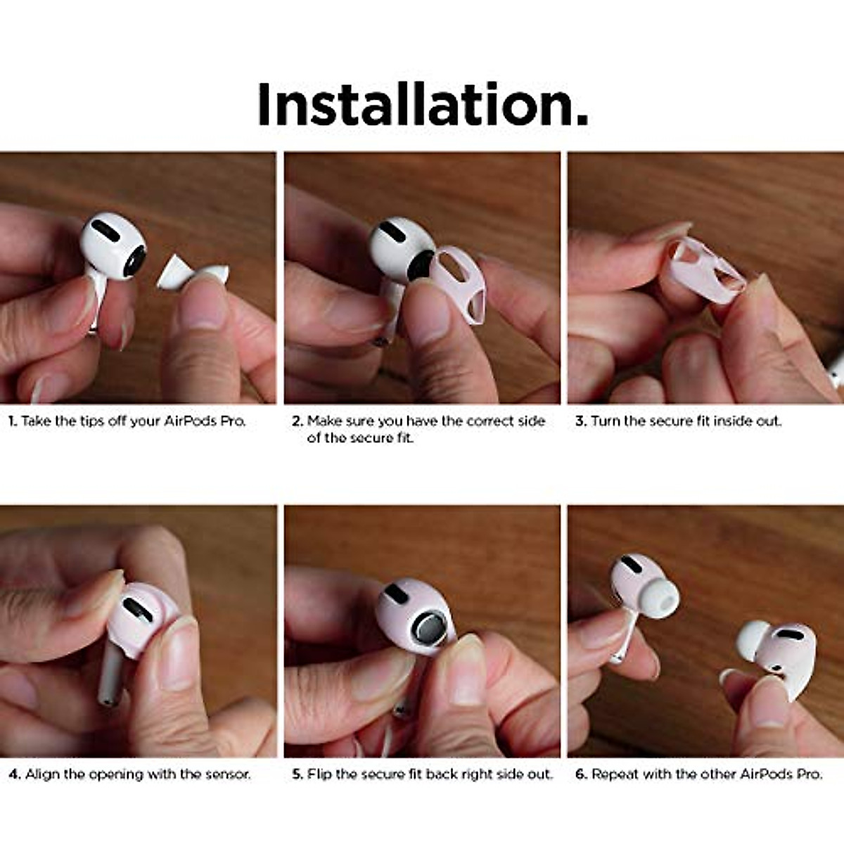 elago 2 Pairs AirPods Pro Ear Tips Cover Designed for Apple AirPods Pro, Anti Slip Silicone Cover, Dust-Free [Fit in The Case] (2 Pairs of 2 Colors) [US Patent Registered] (Lovely Pink & Lavender)