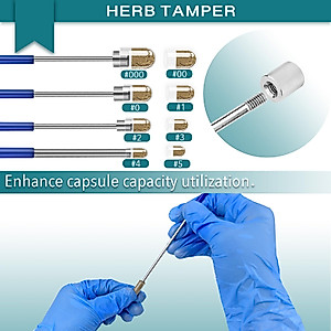LELELUK 16 Pcs Versatile Easy Capsule Filling Tool Kit for Gel Capsules Empty - Pill Filling Tools with Micro Funnel, Capsule Holder, Herb Tamper and Lab Scoops - Gel Capsules Size #000 00 0 1 2 3 4 5