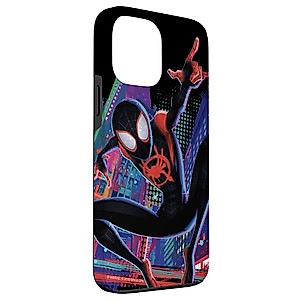 iPhone 13 Pro Max Marvel Spider-Man Into the Spider-Verse Miles Morales City Case
