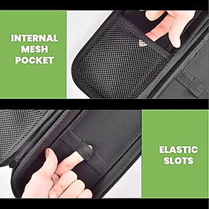 Stethoscope Case Compatible with 3M Littmann Classic III Monitoring/Lightweight II S.E/Cardiology IV Diagnostic/MDF Acoustica Stethoscopes, Extra Pocket for Doctor & Nurse Accessories (Black)