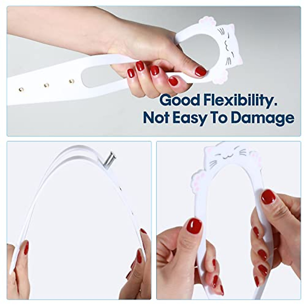 2 Pack Cat Door Holder Latch & Cat Door Stopper. 5 Adjustable Door Strap for Cats to Dog Alternative to Keep Dogs Out of Cat Litter Boxes and Food.No Cut Cat Door Interior Door