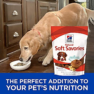 Hill's Soft Dog Treats, Soft Savories with Peanut Butter & Banana Dog Snacks, Healthy Dog Treats, 8 oz. Bag