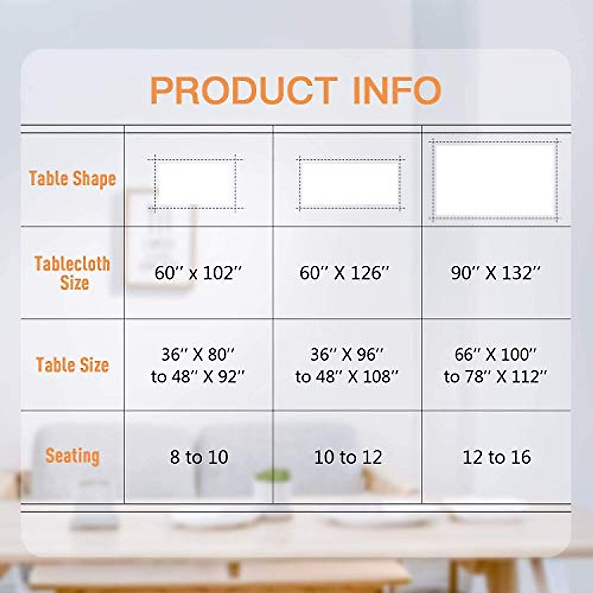 TANIASH 6 Pack White Tablecloths for Rectangle Tables 60 x 102 Inch,Wrinkle Resistant Polyester Table Cloth for 6 Foot Table,Great for Wedding Banquet Restaurant/Parties/Baby Shower