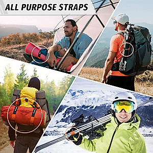 Boncas Adjustable Bike Rack Strap 24" Bicycle Wheel Stabilizer Straps with Innovative Gel Grip Keep The Bicycle Wheel from Spinning - Orange 2 Pack