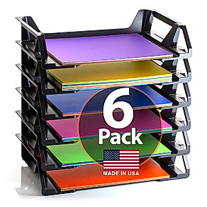 Officemate Recycled Desk Tray, Side Load, 15 1/8 x 8 7/8 x 15, Letter/A4, 6/PK (26212)