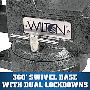 WILTON 744 Mechanics Bench Vise, 4' Jaw Width, 4-1/2' Jaw Opening (21300)