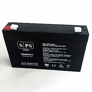 SPS Lithonia ELB0607 Emergency Light 6V 7Ah Replacement Battery Brand