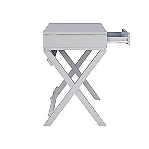 Linon Grey 2-Drawer Writing Jaycee Desk