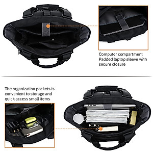 mygreen Laptop Backpack 15.6 Inch Stylish School Computer Backpack Messenger Tote Bag Water Repellent College Casual Daypack with Headphone Hole Travel Business Work Bag for Men Black