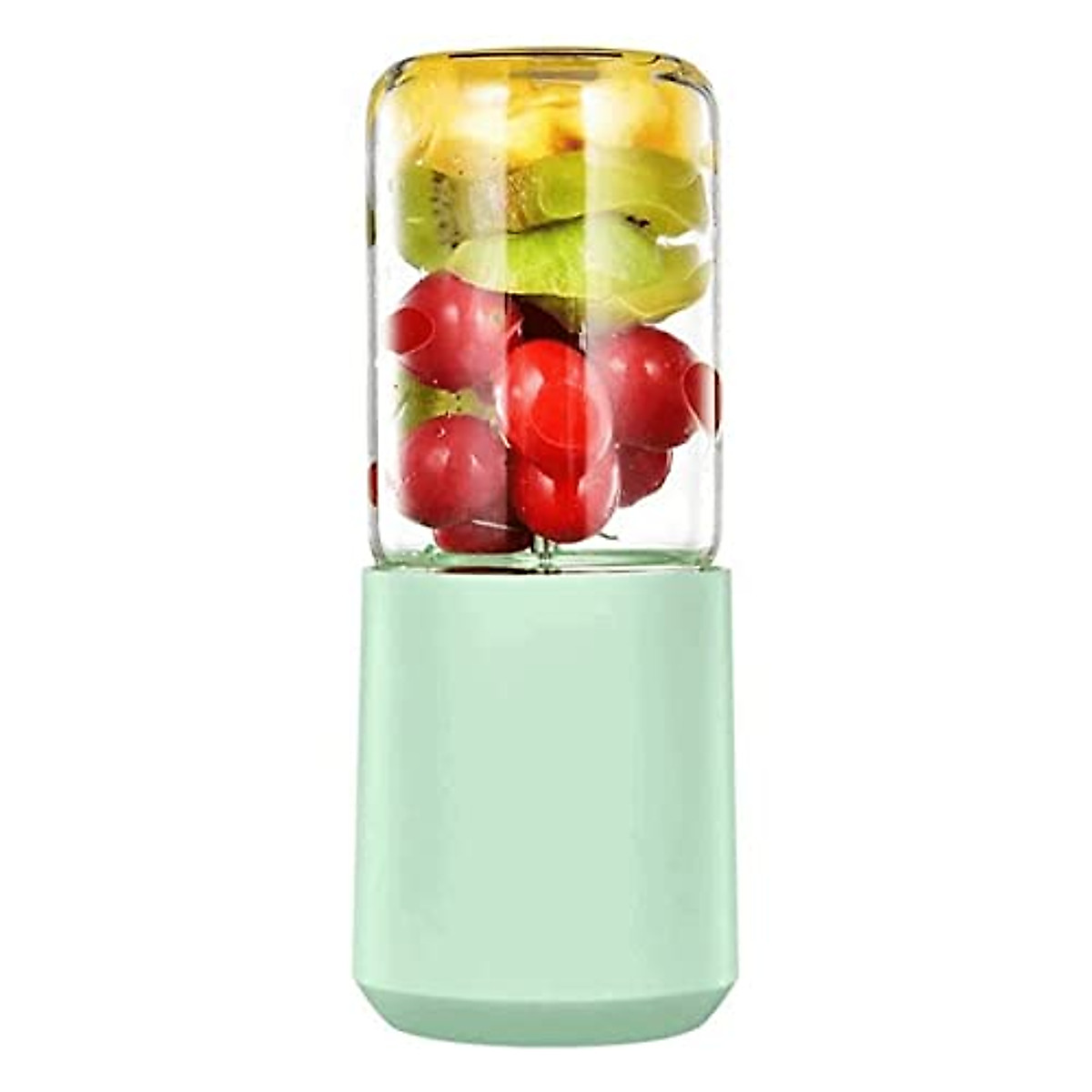 MXJCC Smoothie Blender for Kitchen, Personal Mini Blender for Shakes and Smoothies, Travel, Fitness with Safety Lock (Color : Green)