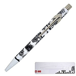 Caran d'Ache 849 Popline Total Swiss Ballpoint Pen, Lapoya NF0849-754, Product Size: 5.0 inches (128 mm), Retractable, Ink: Black, F (Fine Point: 0.9 mm), 0.5 oz (15.2 g)