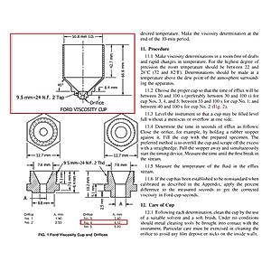 GLTL Paint-4 Liquid Viscosity Test Tool w/Viscometer Flow Cup Viscometer Cup 4# Flow Viscosity Cup Liquid Flow Meter Liquid Viscosity Tester with Base