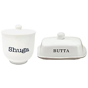 Twerp Sugar Bowl and Butter Dish