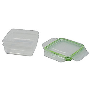 16 Piece Clip Lock Food Container Storage Set - Microwave & Dishwasher Safe Kitchen Box