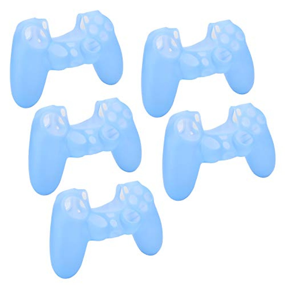 Protective Case Cover Soft Texture Non‑Slip for PS4 Game Machine(Blue)