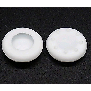 Analog Silicone Thumb Stick Grip Joystick Caps Cover for PS4 PS3 Xbox 360 Xbox One Game Controllers (2 x White)