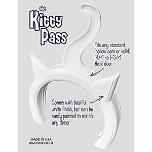 The Kitty Pass XL Interior cat Door Large cat Hidden Litter Box Extra Large cat Door
