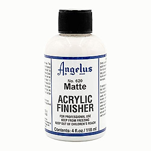 Angelus 620 Matte Acrylic Finisher, 4 Fl Oz (Pack of 1), Clear
