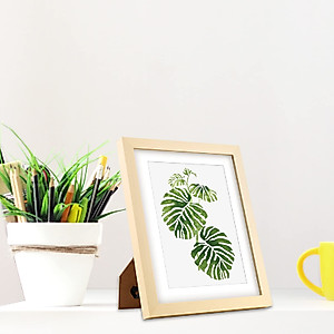 8x10 Grain Picture Frames Nature Solid Wood 6 Pack for Wall Mounting and Tabletop Display