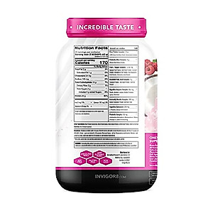 INVIGOR8 Superfood Shake (Strawberry) Whey Protein Shake + Collagen Peptides + Fatburner Bundle