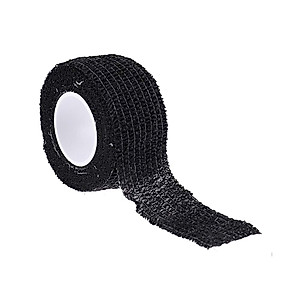 Etopar 10 X Self Adhesive Cohesive Wrap Bandages Strong Elastic First Aid Tape Black for Wrist Ankle Sport 2.5m x 5cm