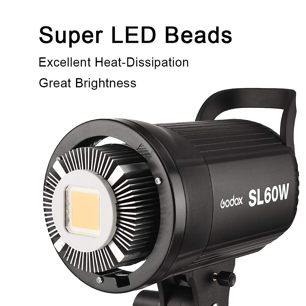 Godox SL-60W 60W 5600K Daylight Balanced LED Video Light Lamp Bowens Mount Studio Photography Lighting