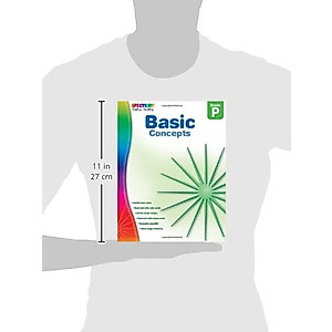 Spectrum Basic Concepts Preschool Workbooks, Identifying, Reading, Tracing, Writing Colors and Shapes, Recognizing Opposites, Classroom or Homeschool Curriculum (160 pgs) (Early Years)