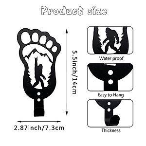 Ecqizer Bigfoot Yard Decor Strikingly Intricate Sasquatch Gang Garden Statue Bigfoot Hooks for Garden Ideal Bigfoot Family Wall Pediment for Home Perfect Bigfoot Sasquatch Gifts