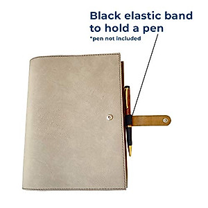 Personalized Medium Leatherette Book/Bible Cover with Snap Closure | Closure Custom Book/Bible Cover | Personalized Laser Engraved