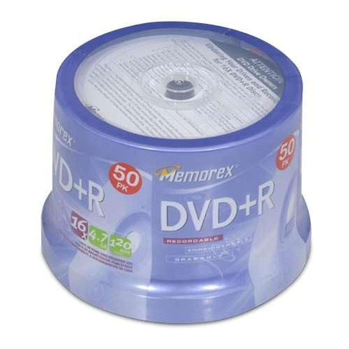 Memorex DVD+R 16x 4.7GB 50 Pack Spindle