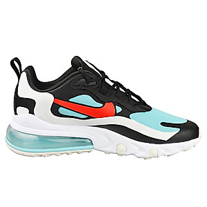 Nike Womens Air Max 270 React Running Trainers DA4288 Sneakers Shoes (UK 4.5 US 7 EU 38, Black Chile red Bleached Aqua 001)