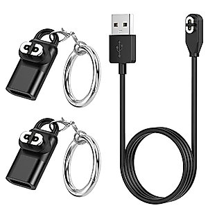 3.3ft Charging Cable Replacement for AfterShokz Aeropex AS800 & OpenComm & OpenRun/OpenRun Pro, Magnetic Fast Charger Cord for AfterShokz Aeropex Bone Conduction Headphones with 2 Pack Type-C Adapter
