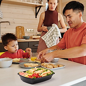 Glotoch Meal Prep Container Reusable,50Pack 32oz Plastic Food Prep Containers with Lids,BPA Free,Microwave, Dishwasher Safe Disposable To Go Containers for Food,Leftover,Single Compartment