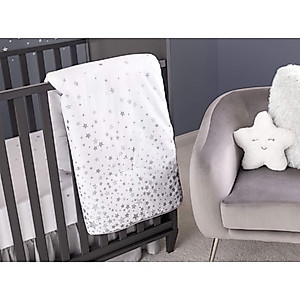 Trend Lab Sprinkle Stars 3 Piece Crib Bedding Set, Gender-Neutral Color Palette, Includes Quilt, Fitted Crib Sheet and Skirt