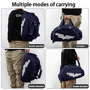 FIORETTO 30L Sports Gym Duffle Bag with Wet Pocket & Shoe Compartment, Weekender Hospital Overnight Bag for Women, Sports Holdall Backpack