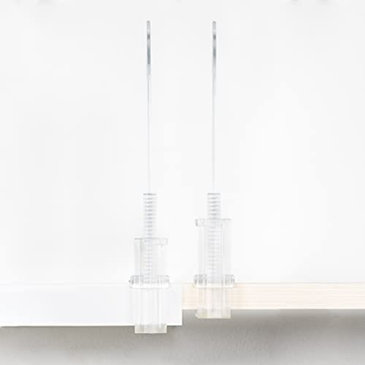 Richards Acrylic Closet Shelf Divider and Separator 6 Pack- Great for Storage and Organization in Bedroom, Bathroom, Kitchen and Office Shelves, Clear (9875300-3)